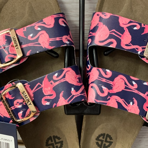 Simply Southern | Shoes | New Simply Southern Flamingo Slides Sandals ...